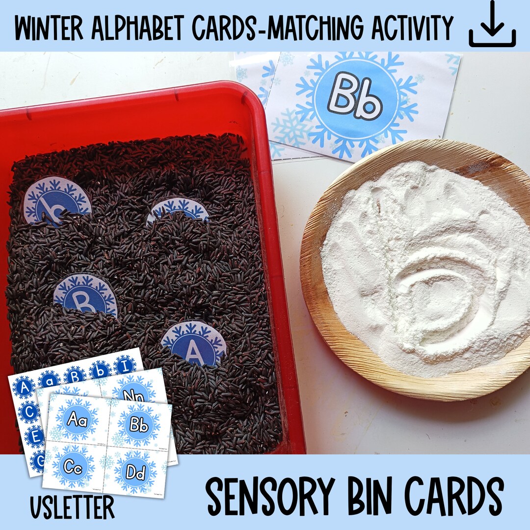 Winter Alphabet, Preschool Printable, Montessori Materials, Preschool ...