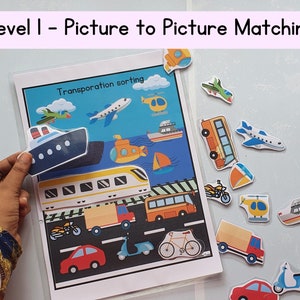 Busy Binder Activity, Transportation Sorting Activity, Homeschool ...