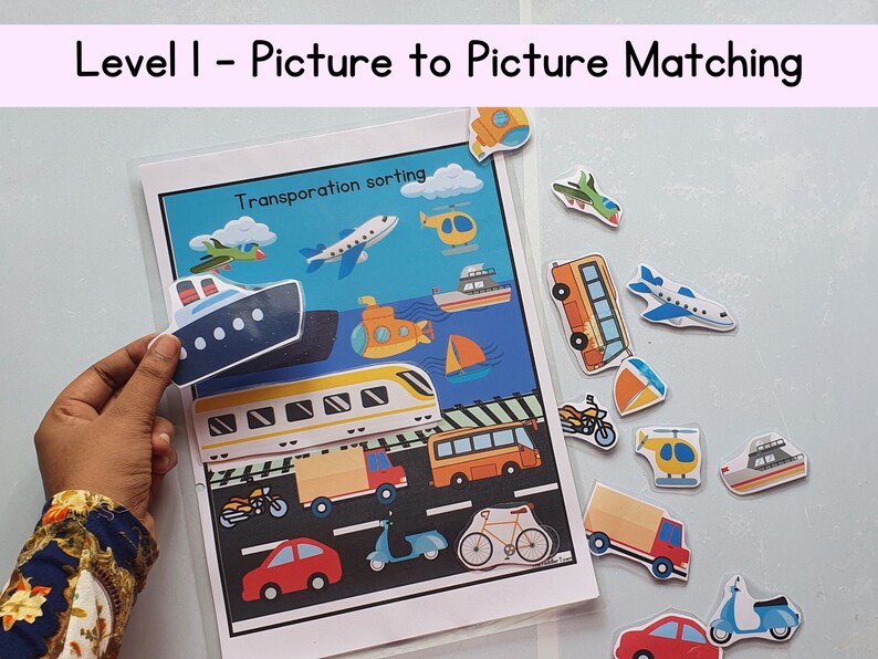 Busy Binder Activity, Transportation Sorting Activity, Homeschool ...