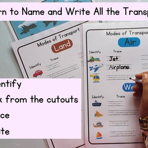 Busy Binder Activity, Transportation Sorting Activity, Homeschool ...