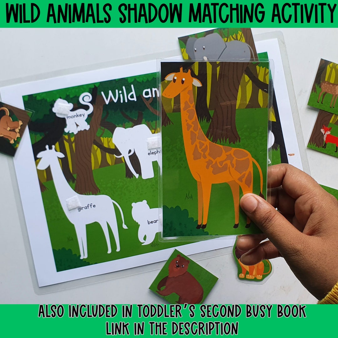 Busy Binder Activity|animals|educational Book Toddler Learning Binder ...