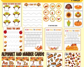 Autumn Fall Bundle, Homeschool Curriculum, Preschool Printable, Busy ...