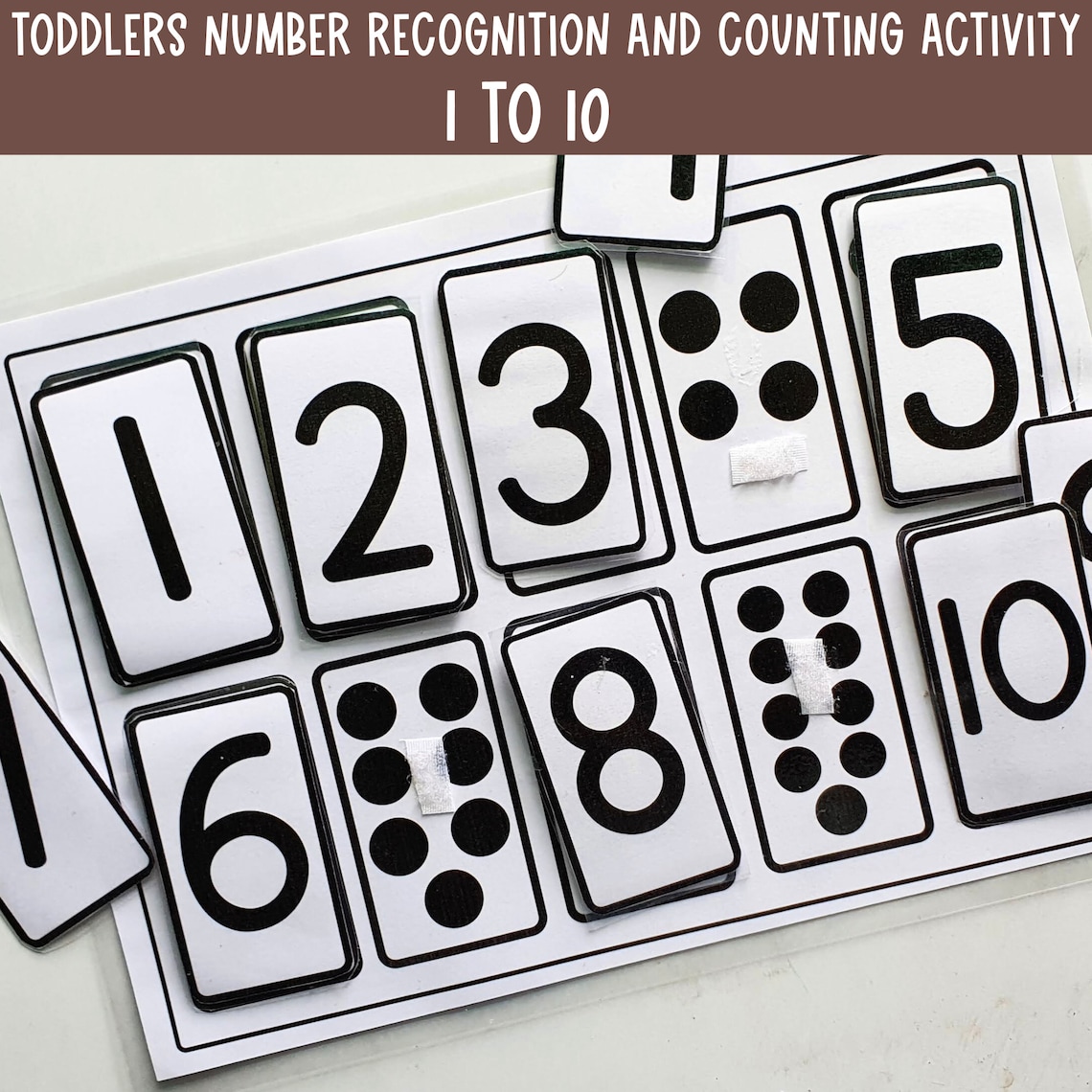 Learn Numbers Counting,1 to 10'educational Preschool Printable, Kids ...