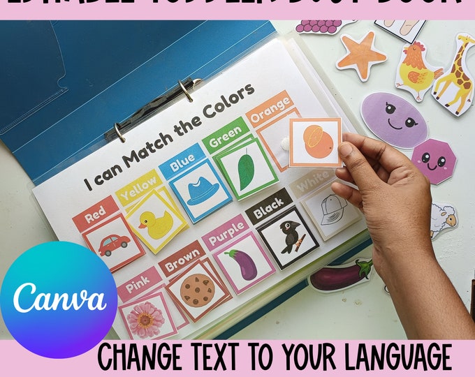 PRINTABLE Learning Binder, Digital Toddler Busy Binder, Preschool ...