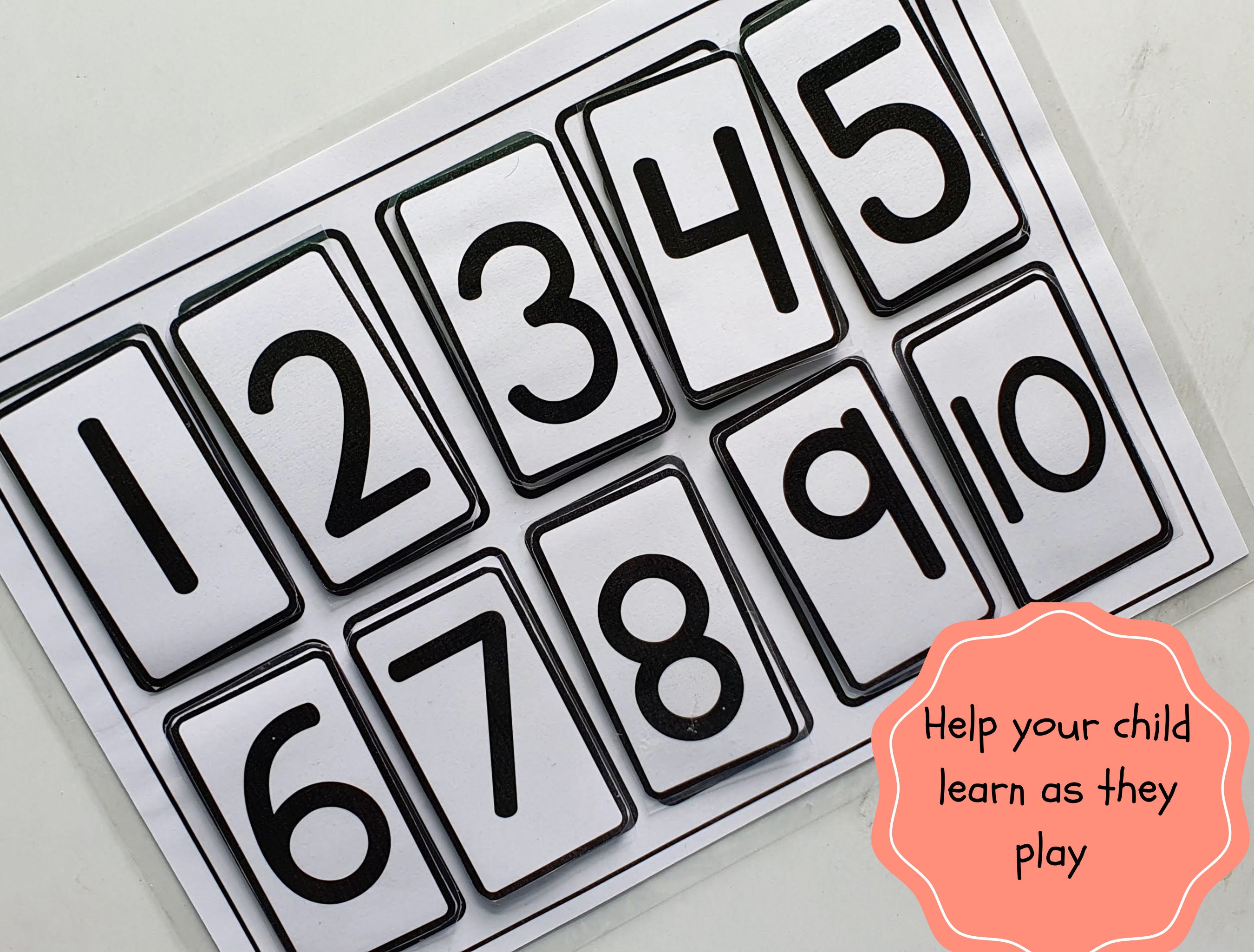 Learn Numbers Counting,1 to 10'educational Preschool Printable, Kids ...
