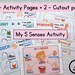 Five Senses Learning Bundle for Preschool,5 Senses Sorting Activity ...