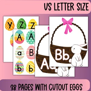 Easter Egg Letter Hunt,preschool Printable,easter Activities,alphabet ...