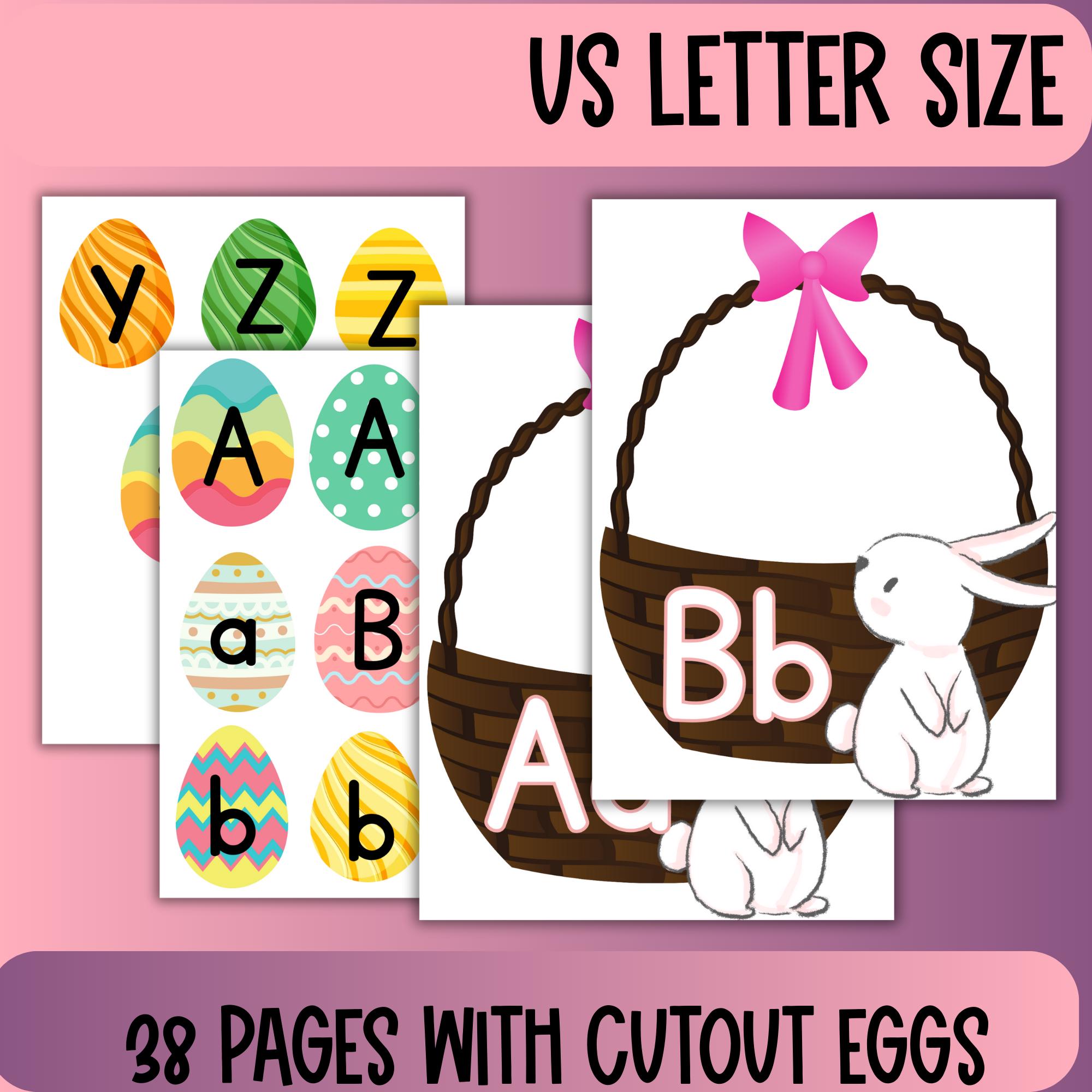 Easter Egg Letter Hunt,preschool Printable,easter Activities,alphabet ...