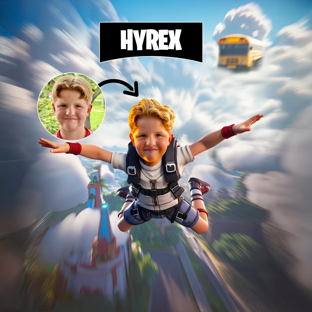 Gamer Portrait From Photo - Personalized Gift for Son or Daughter ...