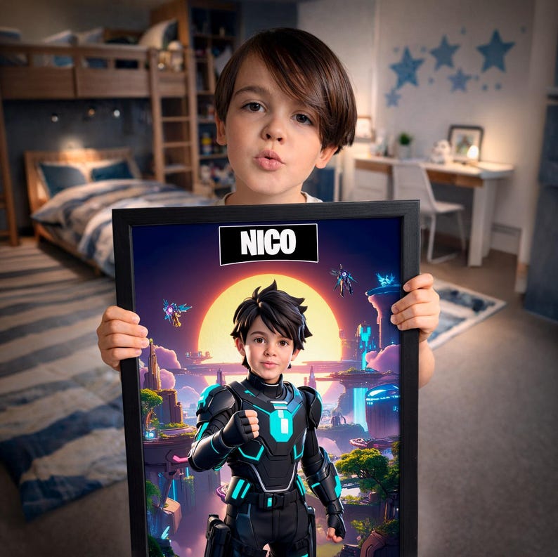 Custom Gamer Portrait - Transform Your Photo Into a Heroic Digital ...