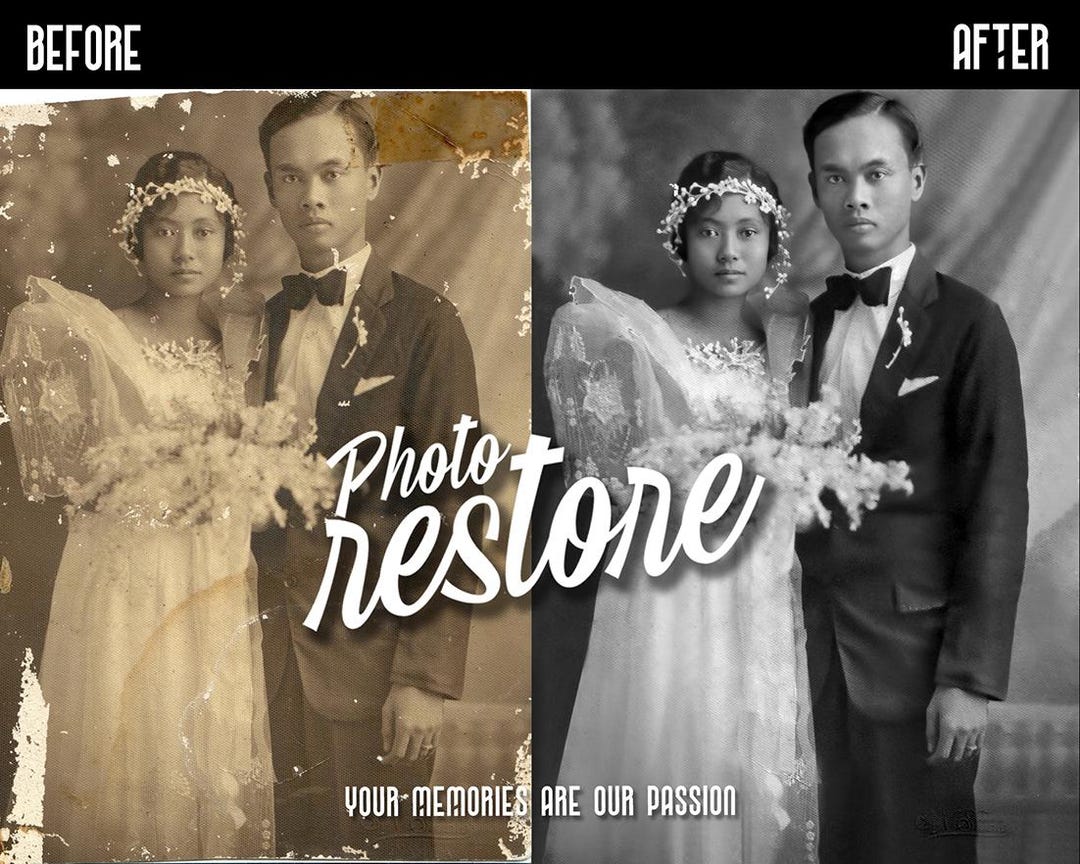 Vintage Photo Restoration Service, Photo Editing, Restore Old Picture ...