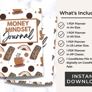 Money Mindset Journal | Printable Money Mindset Planner | Debt ...