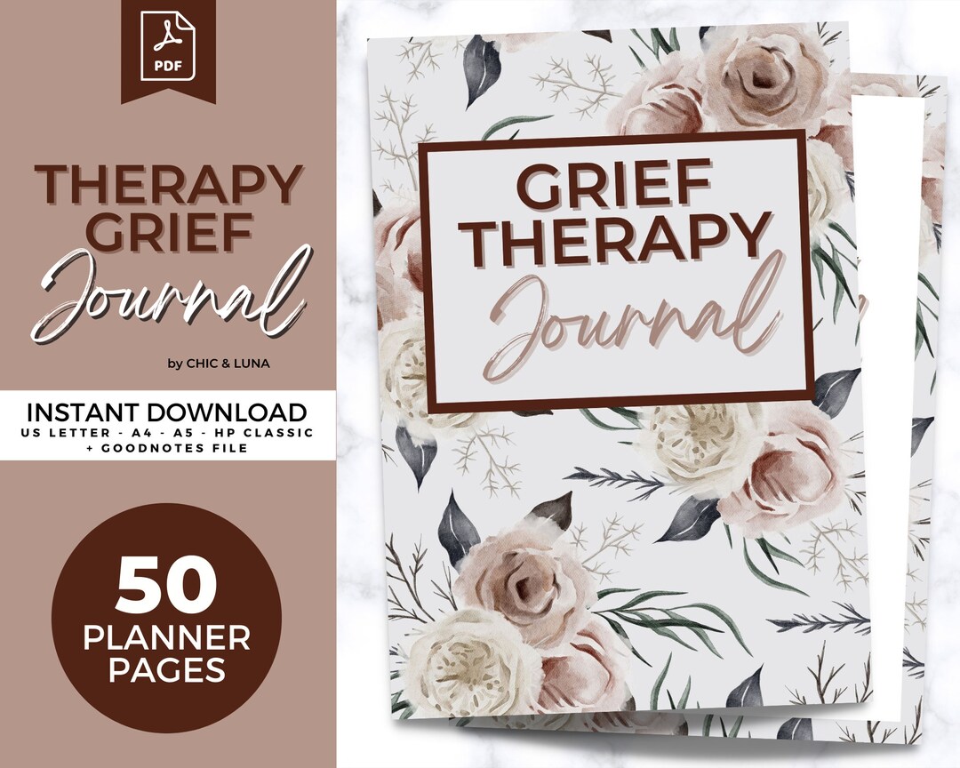 Grief Therapy Journal | Grief Therapy Worksheets | Coping With Loss ...
