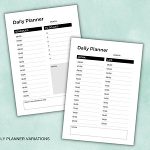Green Planners & Trackers Bundle - Printable, Download, Daily Planner ...