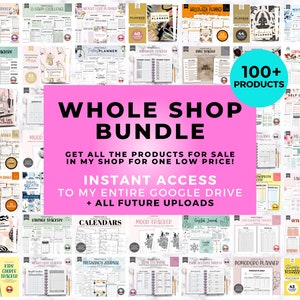 Whole Shop Bundle All the Planners and Inserts in My Google Drive ...