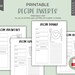 Recipe Inserts Printable Instant Download, Recipe Planner Inserts, PDF ...