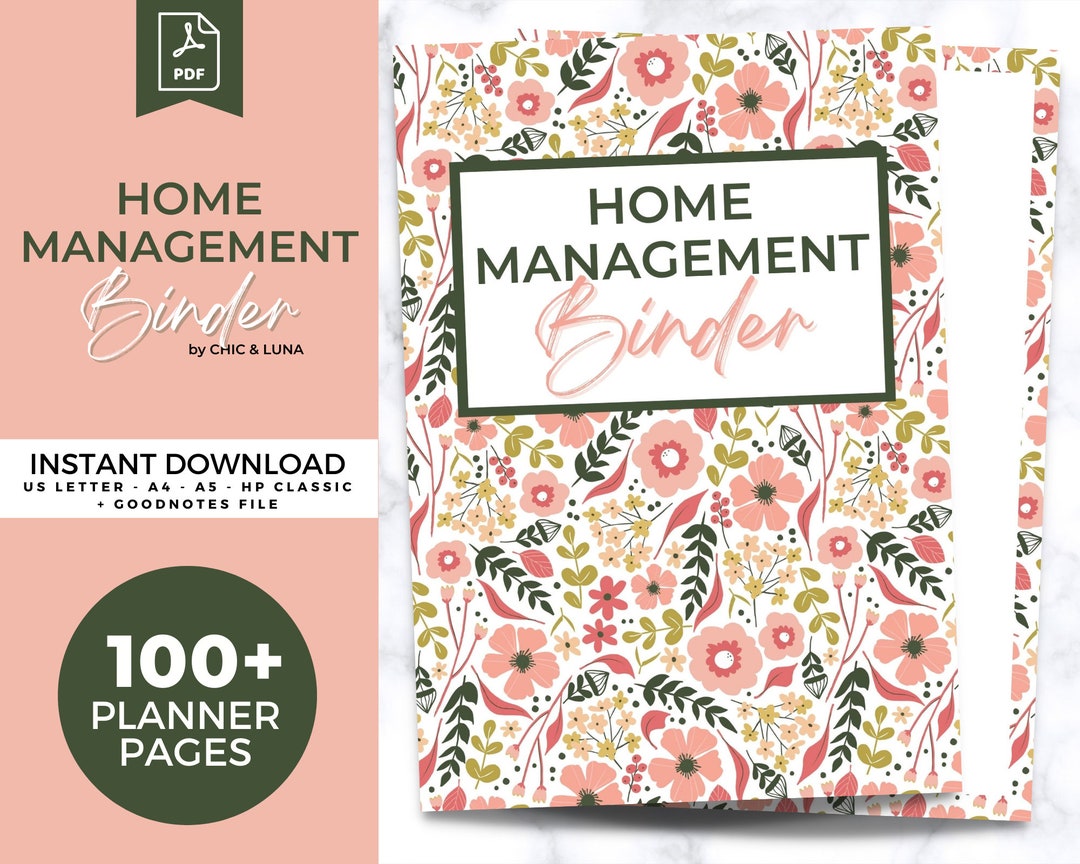 Household Binder Printable | Ultimate Home Management Planner ...