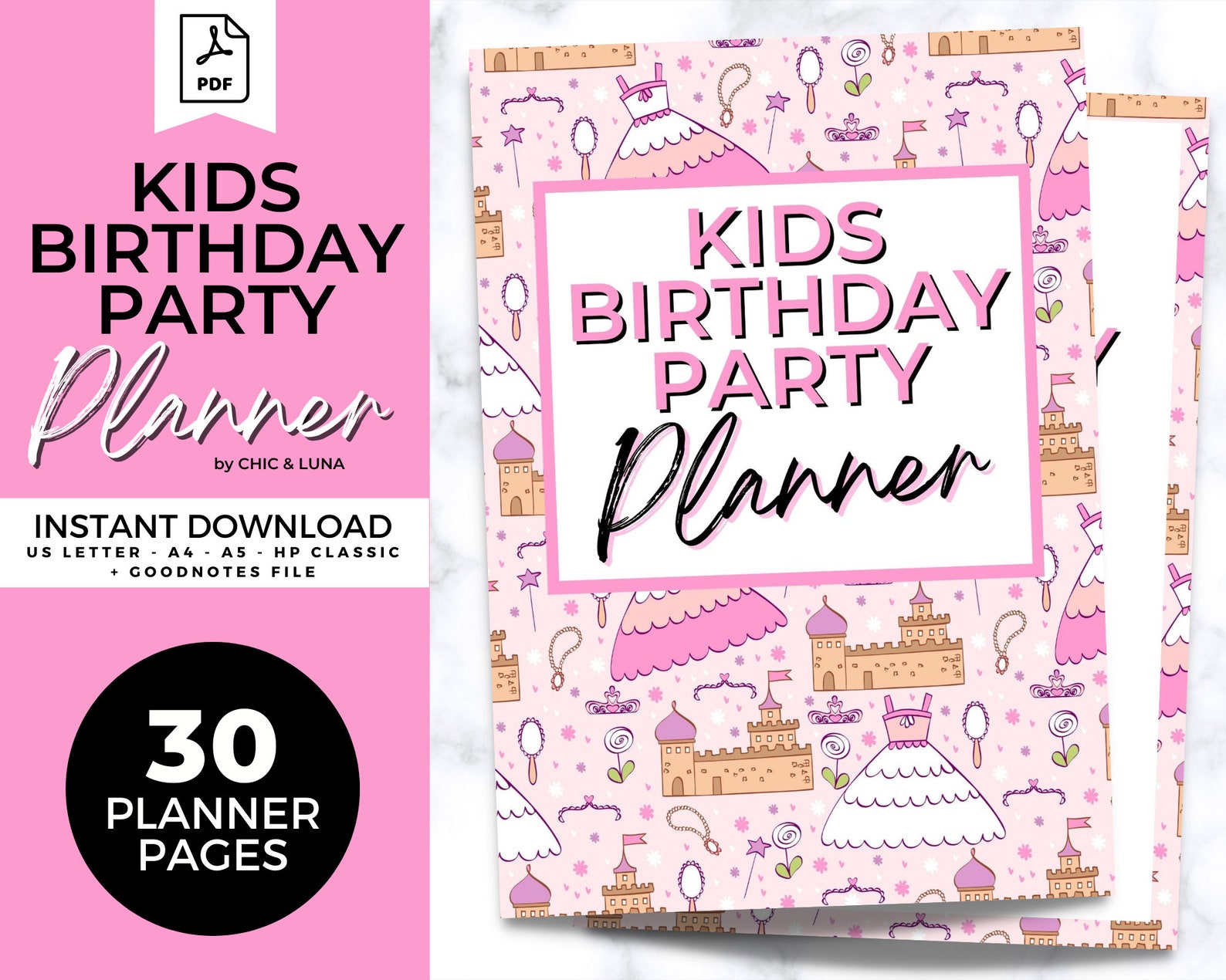 Birthday Party Planner Kids Birthday Planner Printable - Etsy