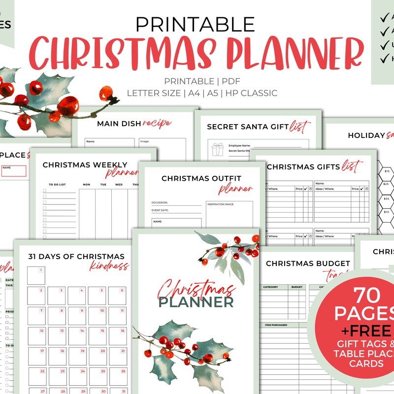 Christmas Planner - Etsy