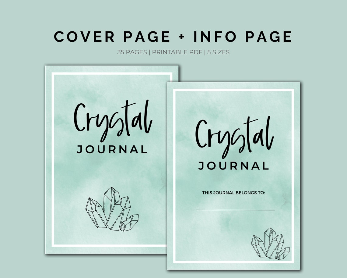 Crystal Planner Printable Instant Download Crystal Journal | Etsy
