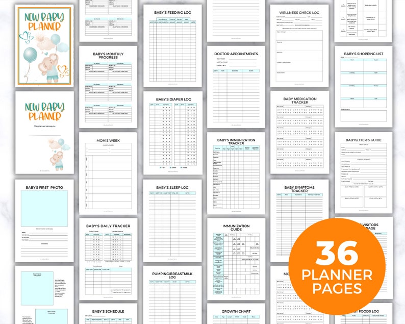 New Baby Planner Printable Newborn Planning Kit Digital - Etsy