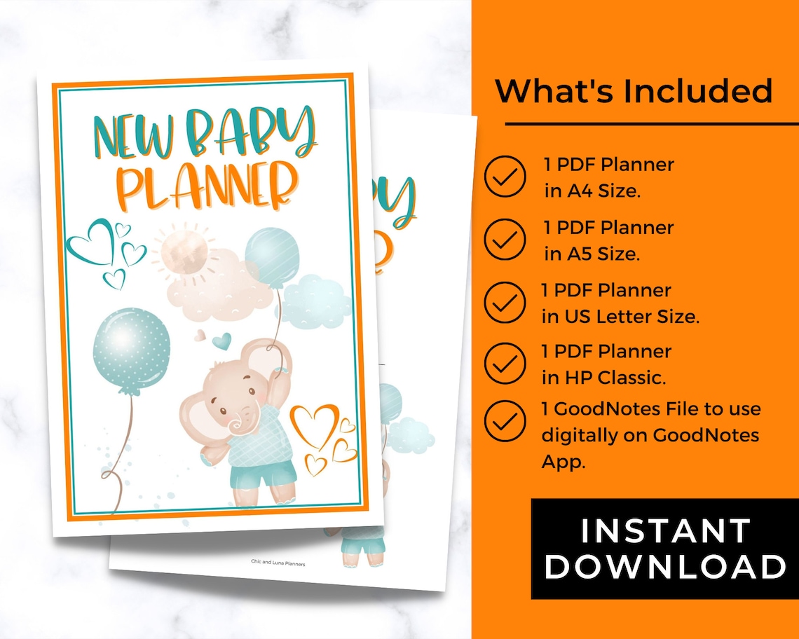New Baby Planner Printable Newborn Planning Kit Digital - Etsy