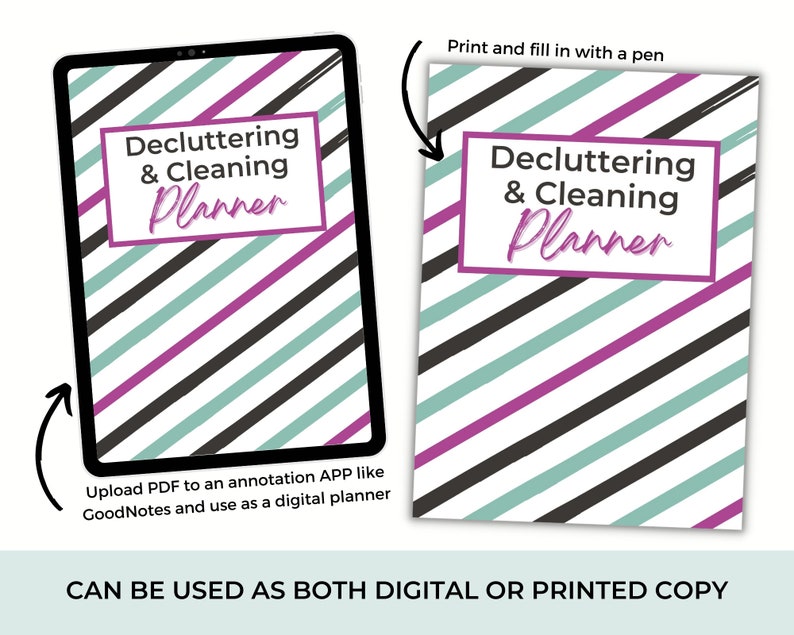 Decluttering Planner Printable Cleaning Journal - Etsy