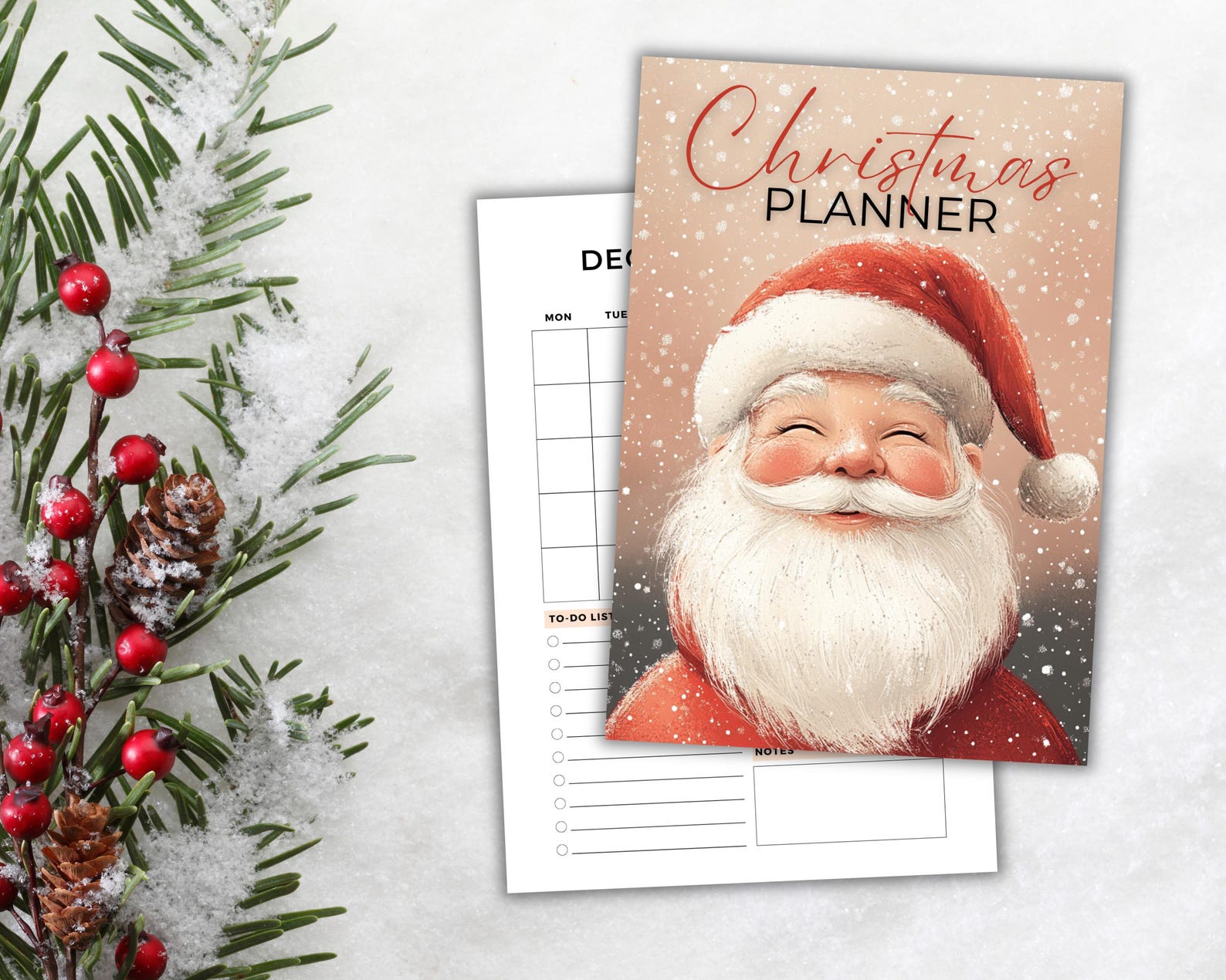 Printable Christmas Planner: Holiday Organizer, Goodnotes File (70 ...