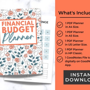 Budget Planner Printable | Finance Planner | Finance Tracker | Debt ...