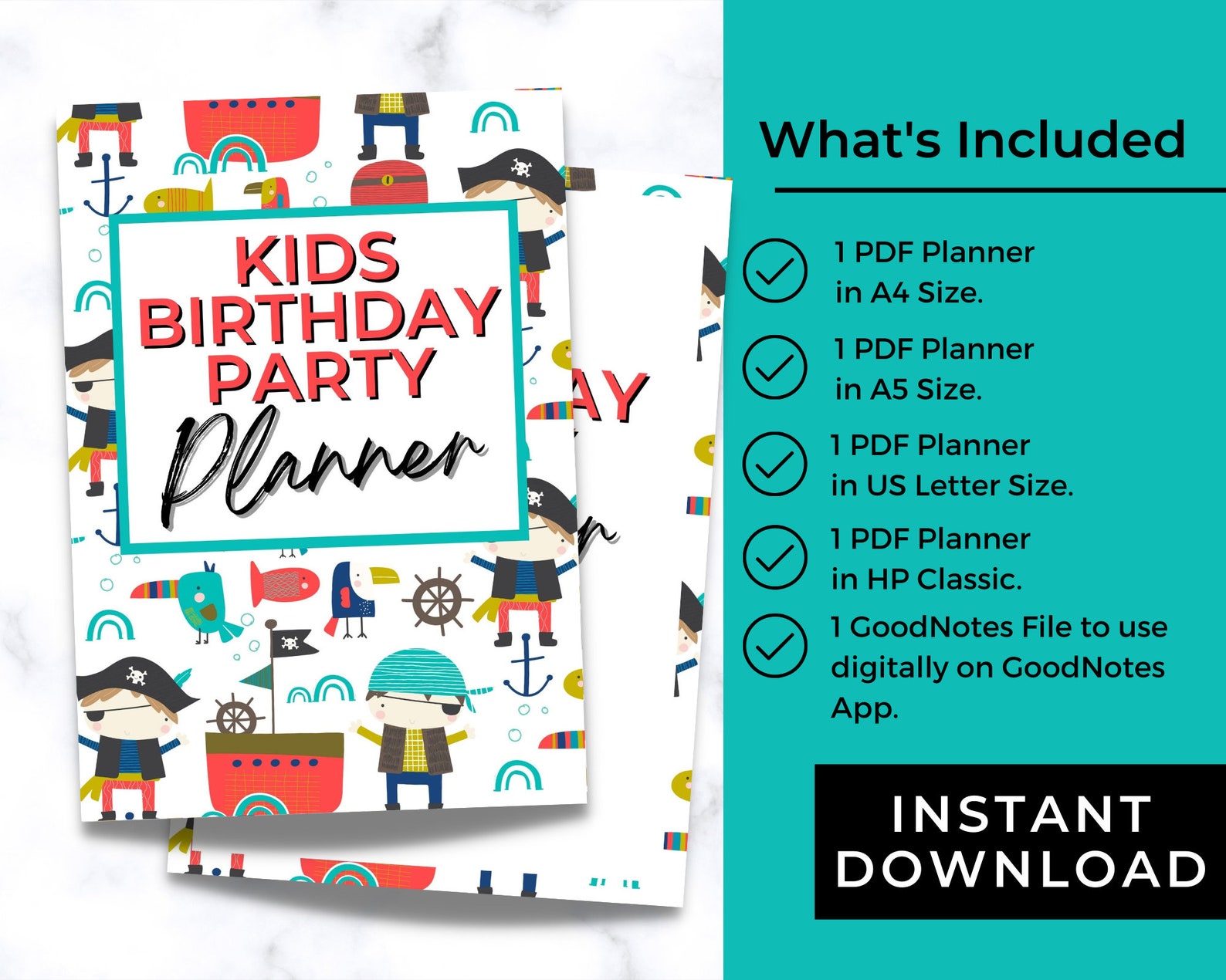 Birthday Party Planner Kids Birthday Planner Printable - Etsy