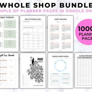 Whole Shop Bundle All the Planners and Inserts in My Google Drive ...