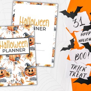 Halloween Planner Printable, Goodnotes Halloween Planner, Halloween ...