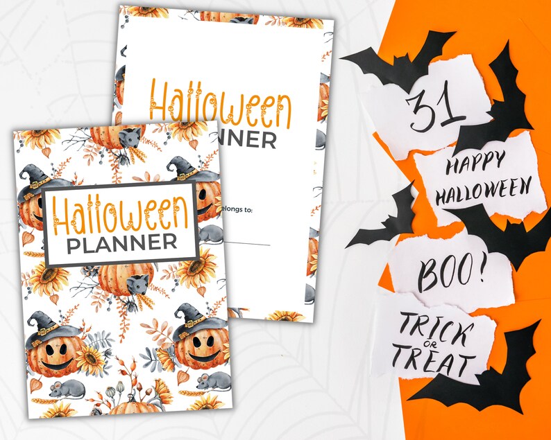Halloween Planner Printable Goodnotes Halloween Planner - Etsy