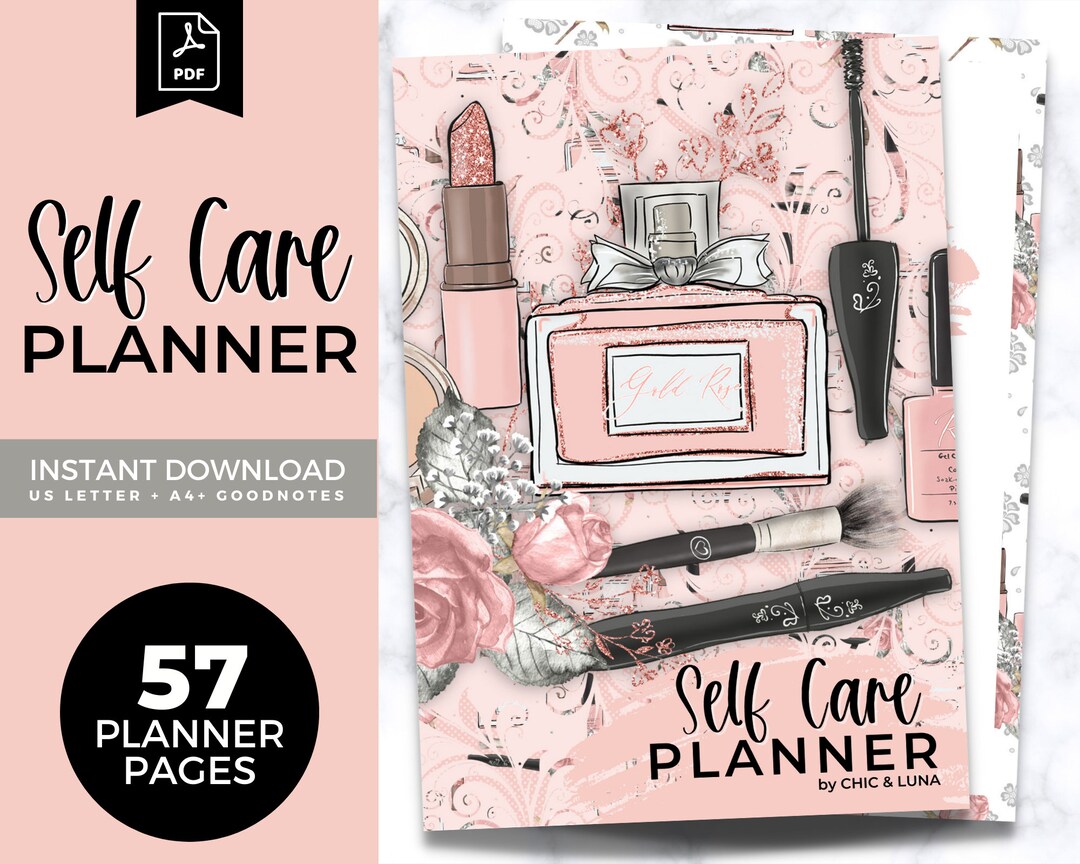 Self Care Planner: Printable Checklist, Skin & Hair Care (PDF) - Etsy