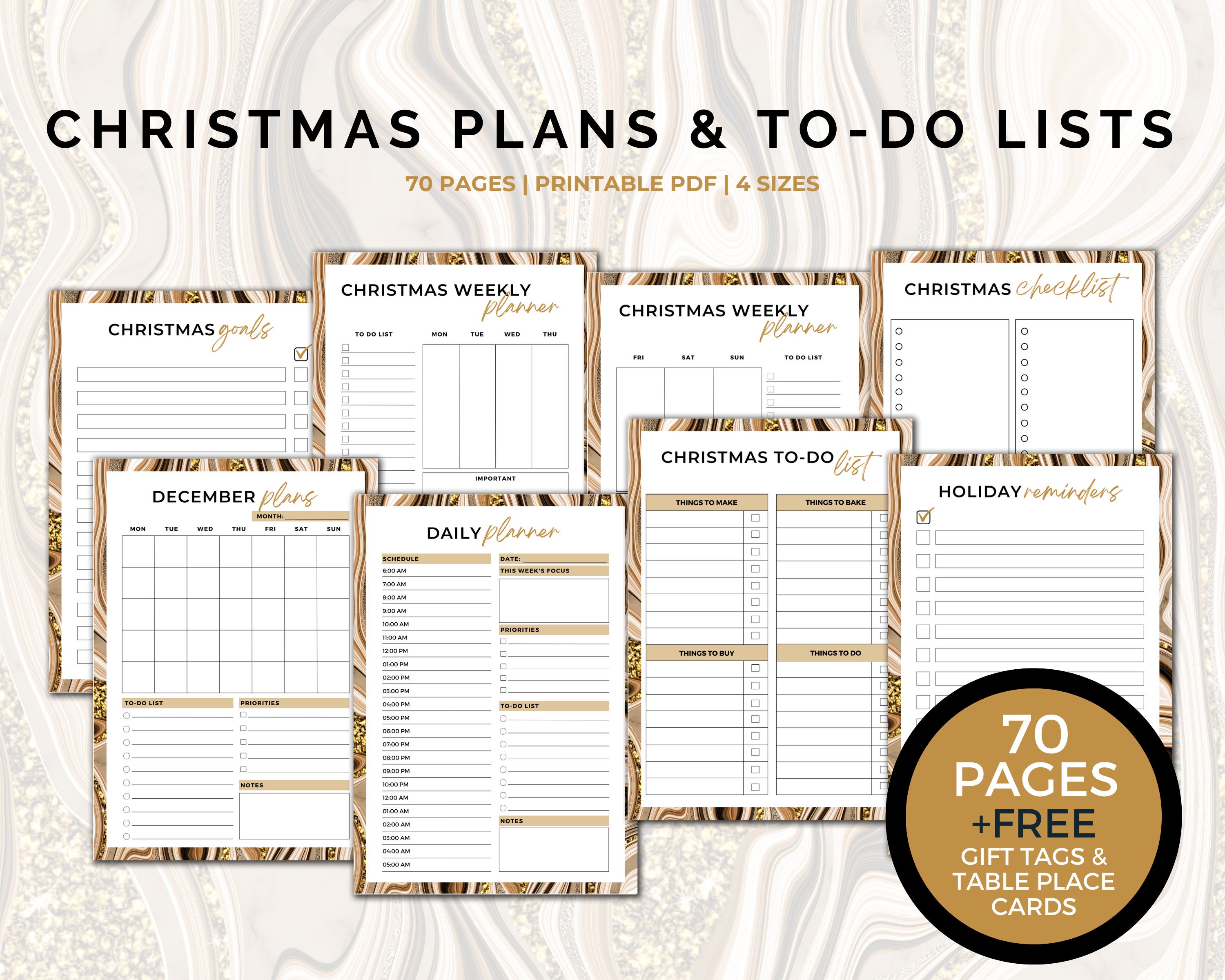 Christmas Planner Printable, Holiday Planner, Gift Budget Planner ...
