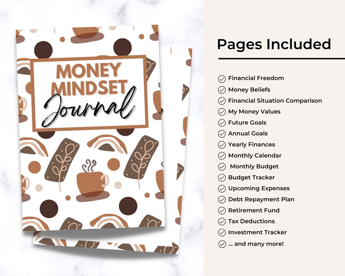 Money Mindset Journal Printable Money Mindset Planner Debt - Etsy