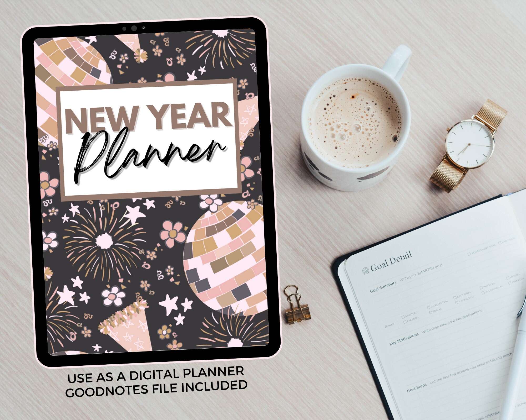 2023 New Year Planner Printable New Year Goals Digital New Year Planner ...