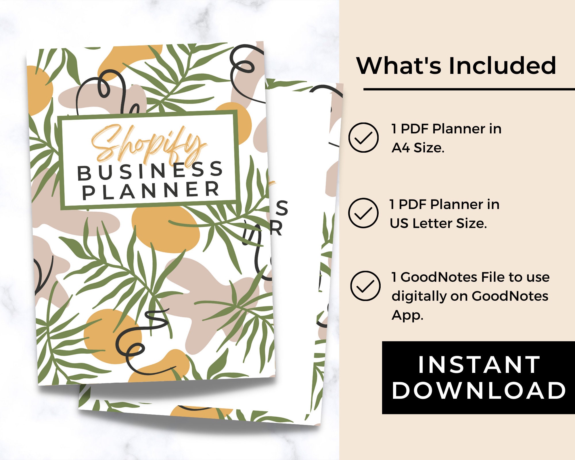 Shopify Store Planner Printable Digital Shopify Planner - Etsy