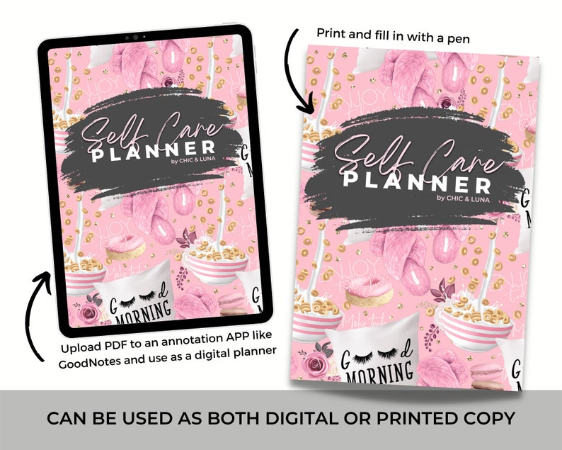 Self Care Planner Printable Self Care Checklist Skin - Etsy