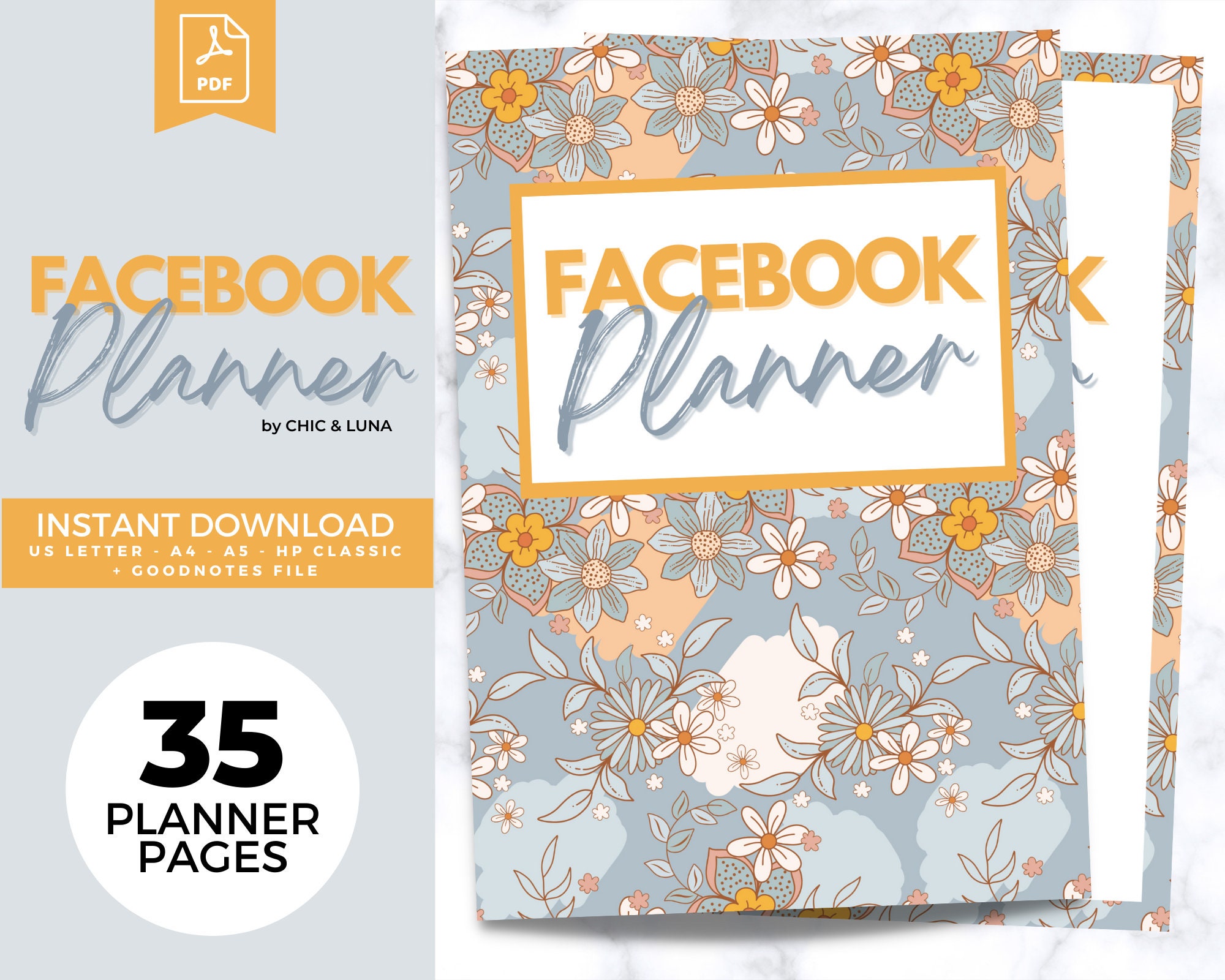 Facebook Planner Printable FB Group Planner Facebook - Etsy
