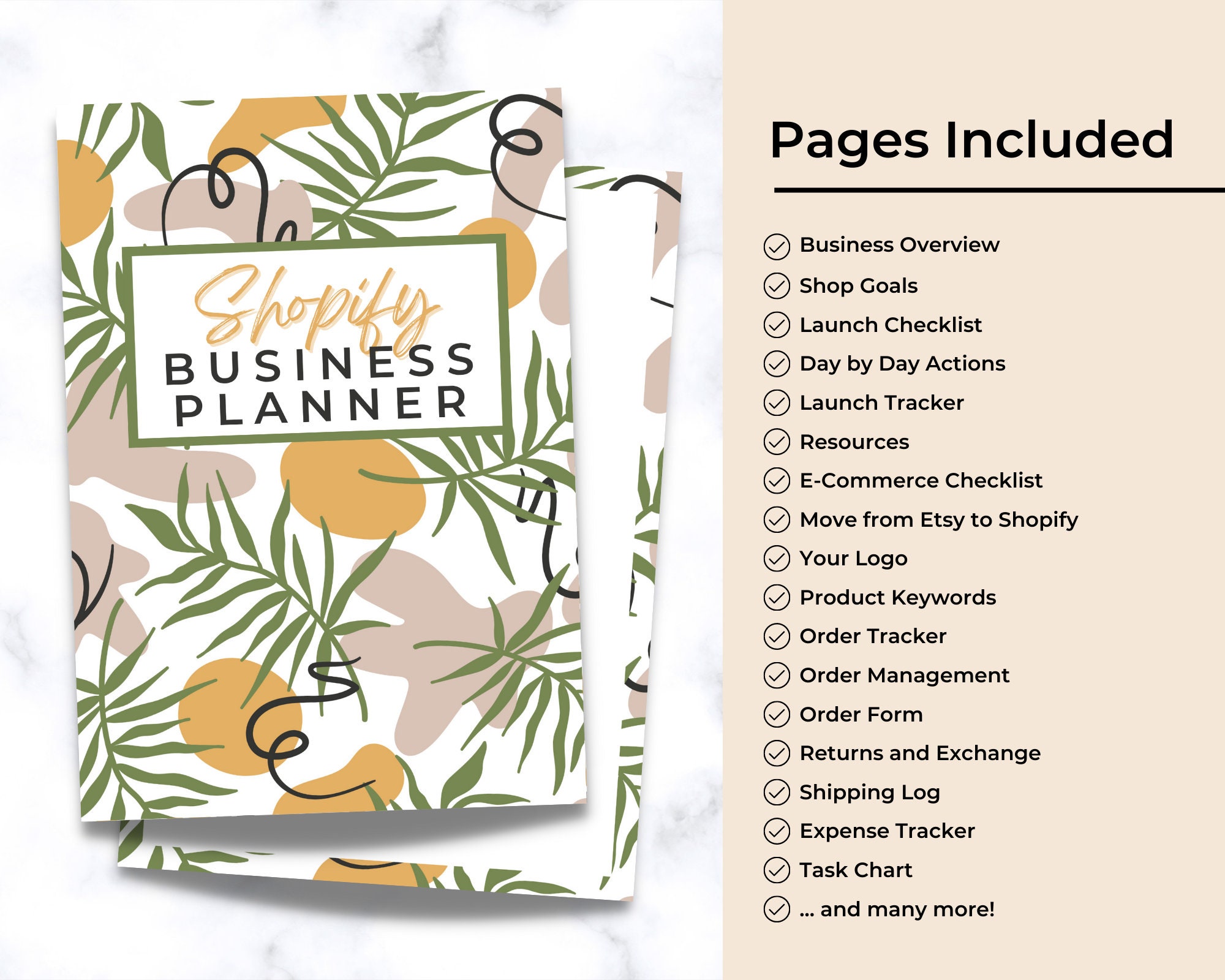 Shopify Store Planner Printable Digital Shopify Planner - Etsy