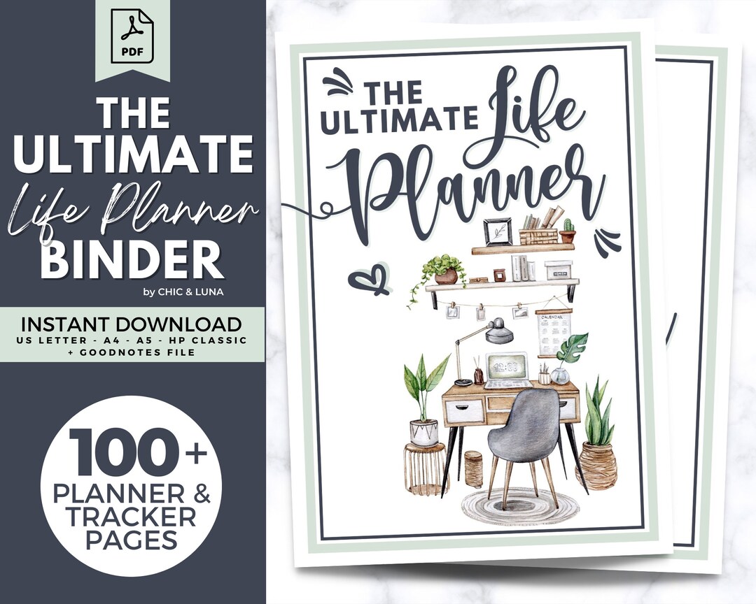 Ultimate Life Planner Binder | Planner Bundle | All in One Life Planner ...