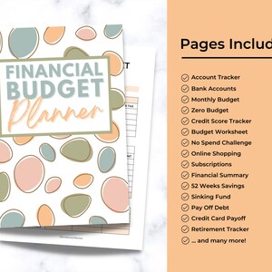 Budget Planner Printable Finance Planner Finance Tracker Debt Payoff ...