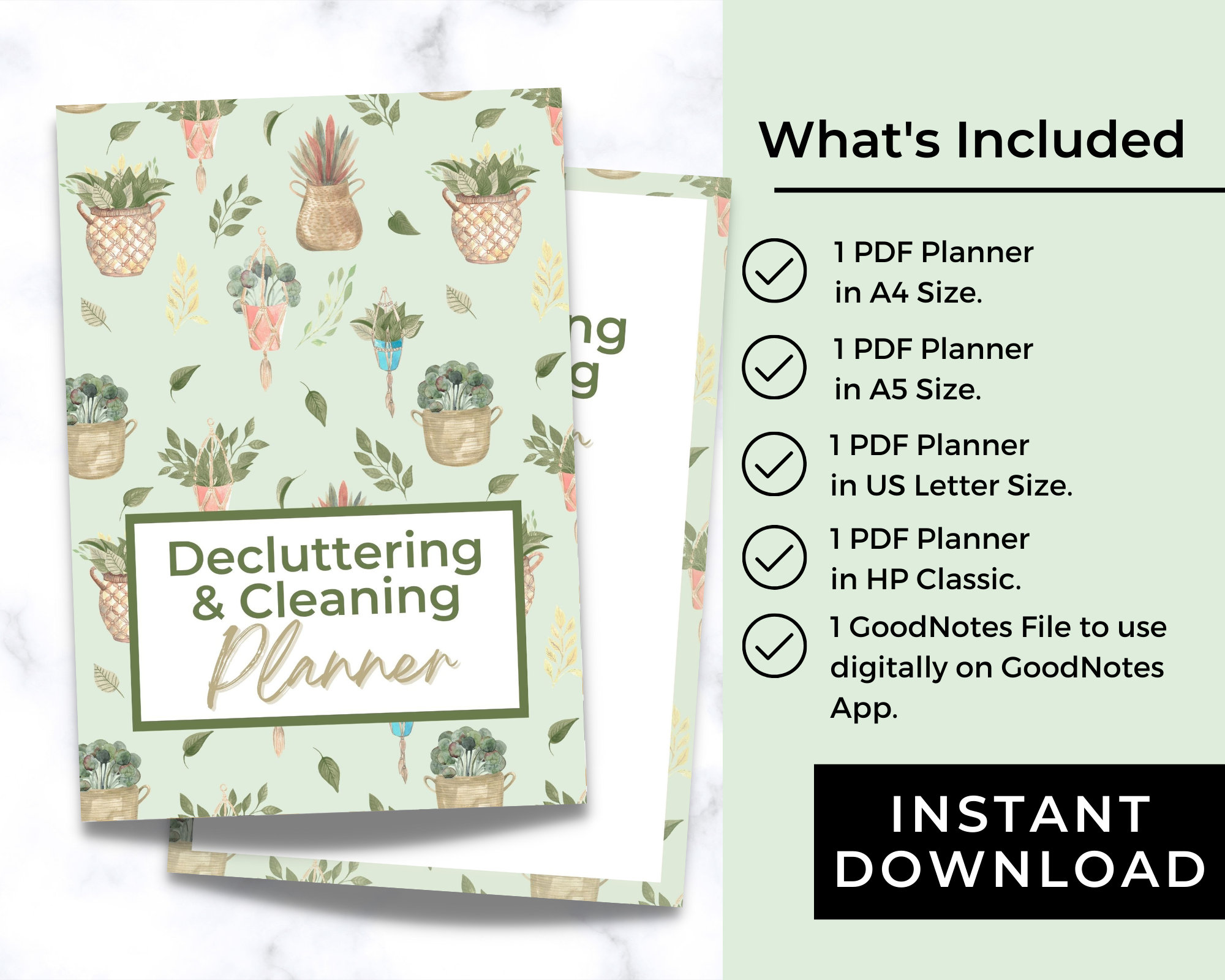 Decluttering Planner Printable Cleaning Journal - Etsy
