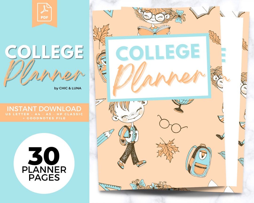 College Planner | Printable College Student Planner | Student Semester ...