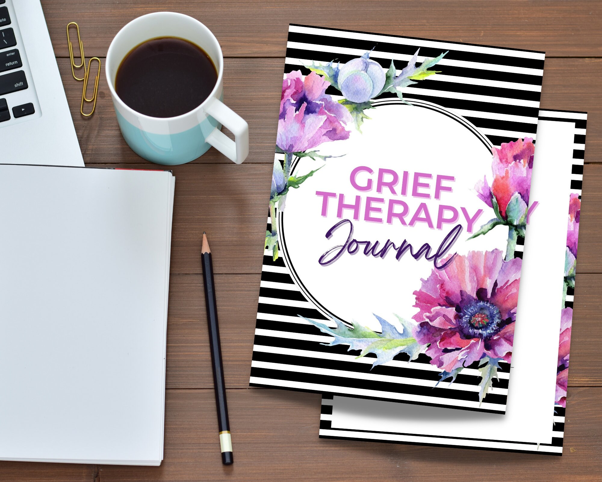 Grief Therapy Journal Grief Therapy Worksheets Coping With - Etsy