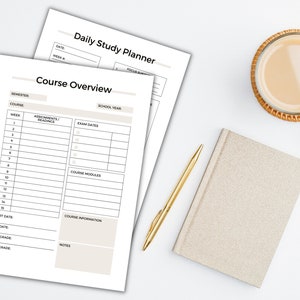 Student Planner Printable, University Planner Printable, University ...