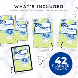 OCD Therapy Planner | OCD Worksheet | OCD Triggers | Printable ...