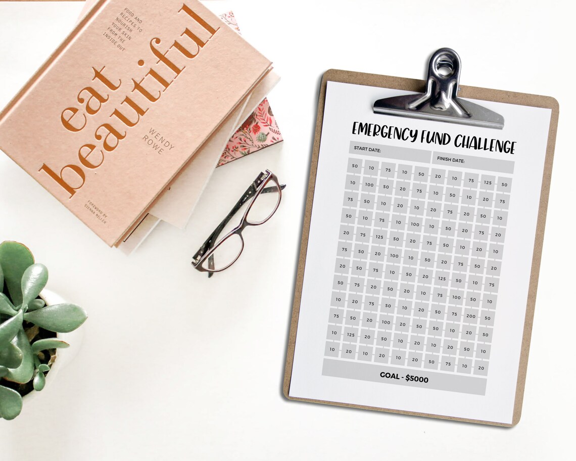Emergency Fund Challenge Printable Instant Download - Etsy