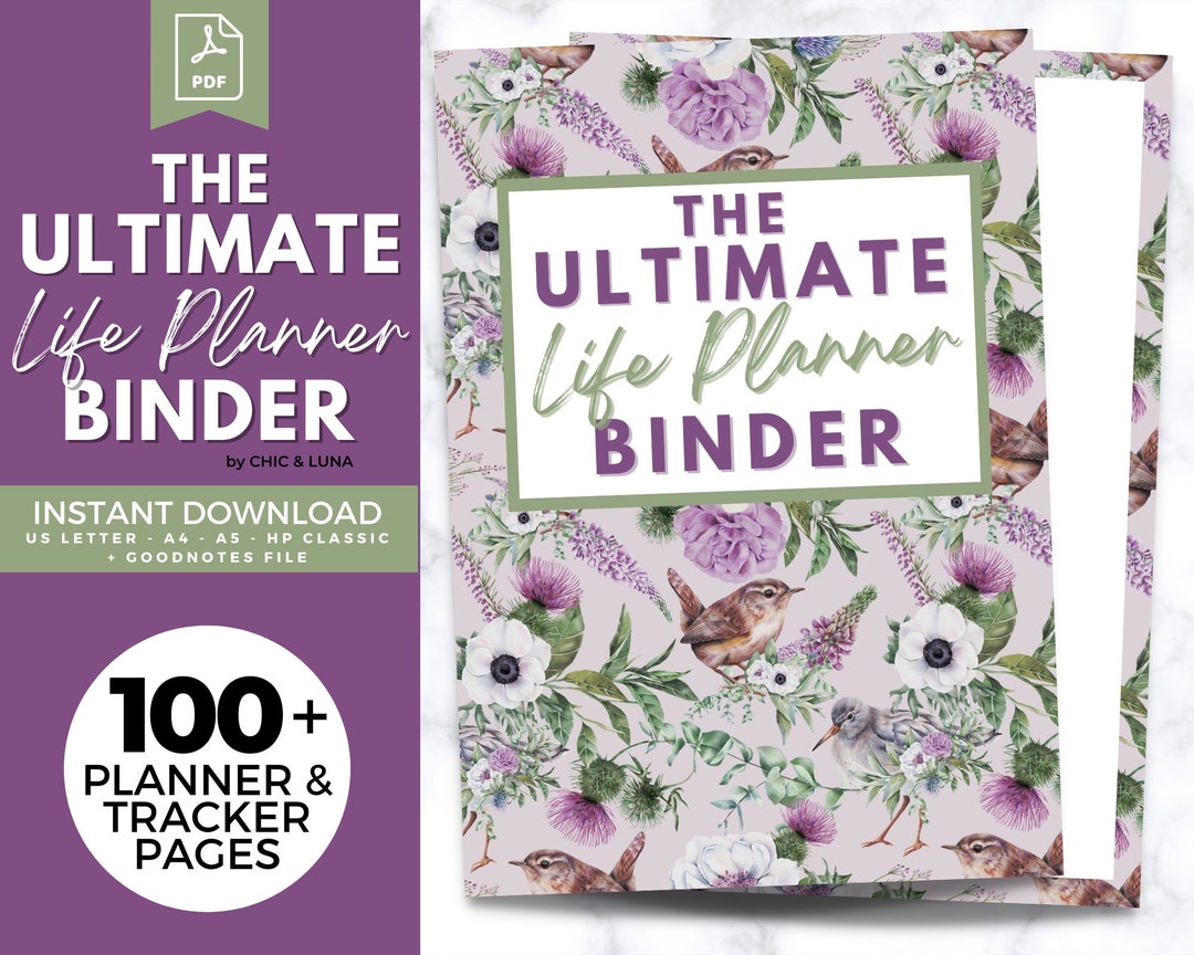 Ultimate Life Planner Binder | Planner Bundle | All in One Life Planner ...
